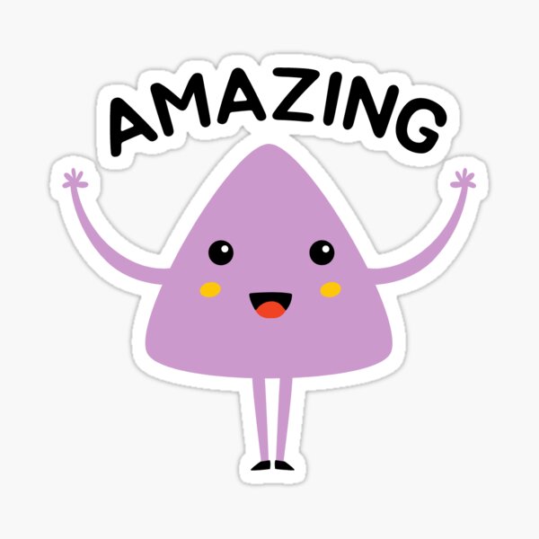 "AMAZING Sticker, motivation feedback sticker" Sticker for Sale by ...