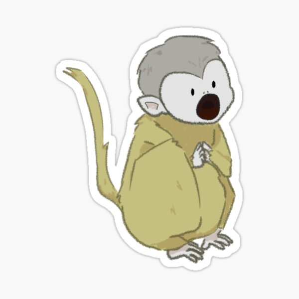 "pog squirrel monkey" Sticker for Sale by mitavery | Redbubble
