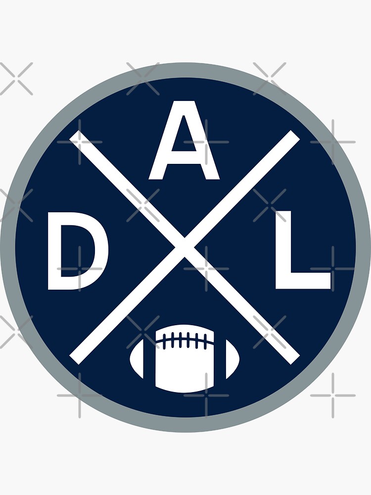 "Retro Dallas Football Emblem Vintage DAL" Sticker for Sale by ...