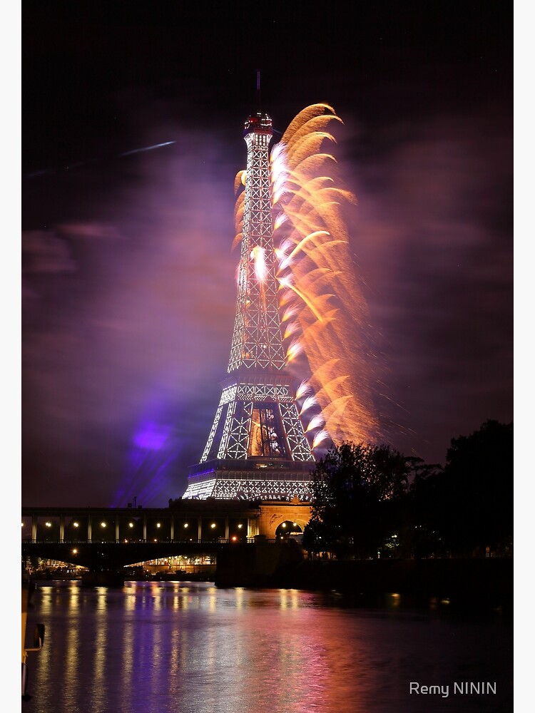 Póster «París, Panache rosa de la Torre Eiffel» de remos | Redbubble