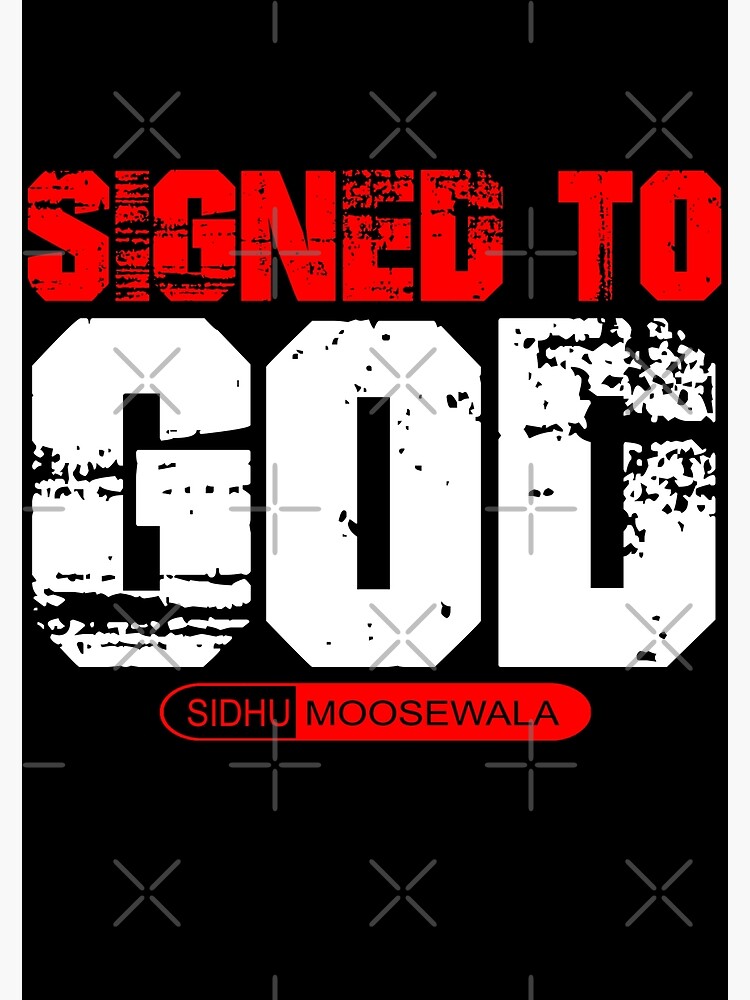 "Signed to God Sidhu Moosewala " Art Print for Sale by vpaints | Redbubble