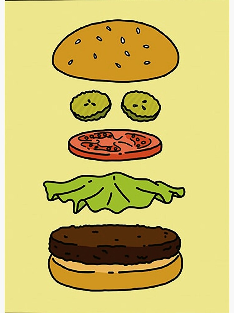 "Layers of the Burger by Bob's Burger" Poster for Sale by elleneadams ...
