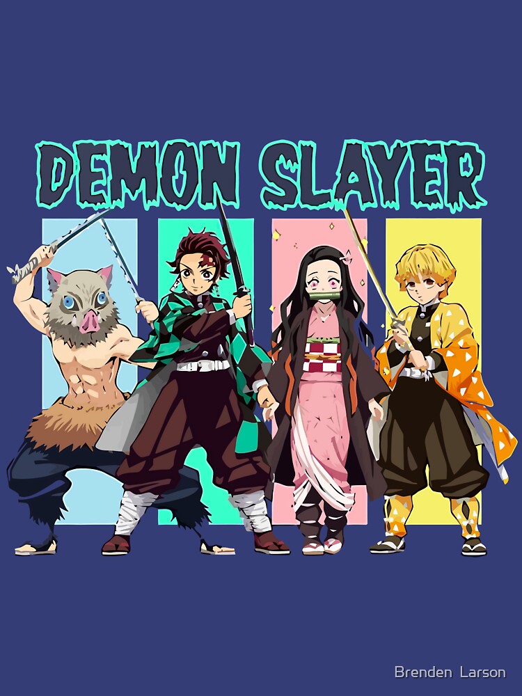 "Kids Demons Slayer Group" T-shirt for Sale by brendenlarson91 ...