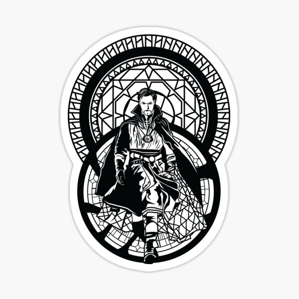 "Magic circle Doctor Strange papercut " Sticker for Sale by LaartStudio ...