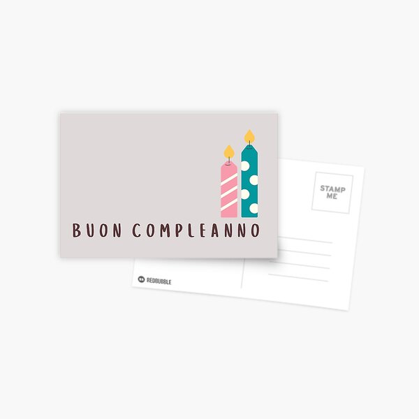 "Buon Compleanno, happy birthday in Italian (Biglietto di auguri ...