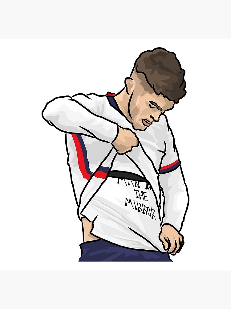 "Christian Pulisic "Man in the Mirror" " Poster for Sale by Eli Wendel ...