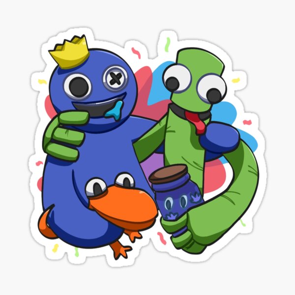 "rainbow friends " Sticker for Sale by frid-hari | Redbubble