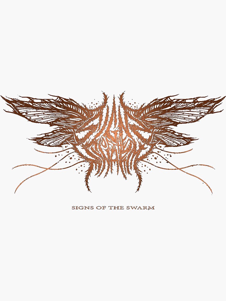 "SIGNS OF THE SWARM BAND" Sticker for Sale by tieganunderwood | Redbubble