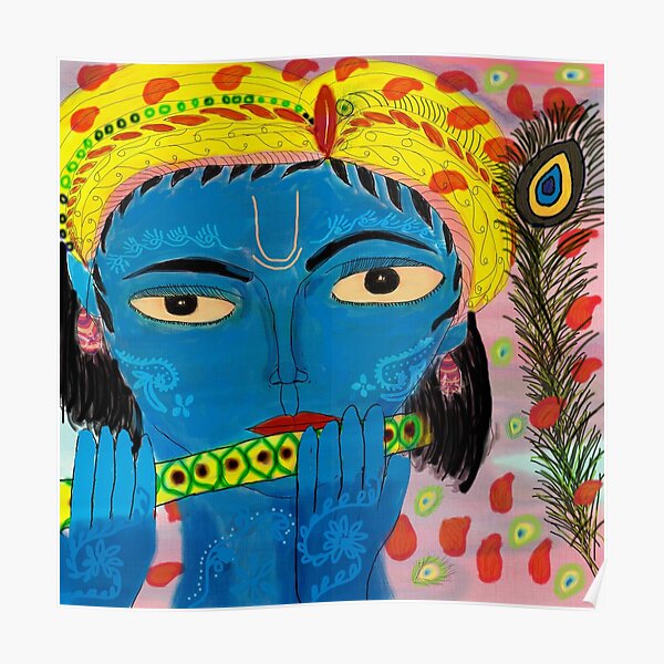 "Amazing Krishna art" Poster for Sale by Darkies-store | Redbubble