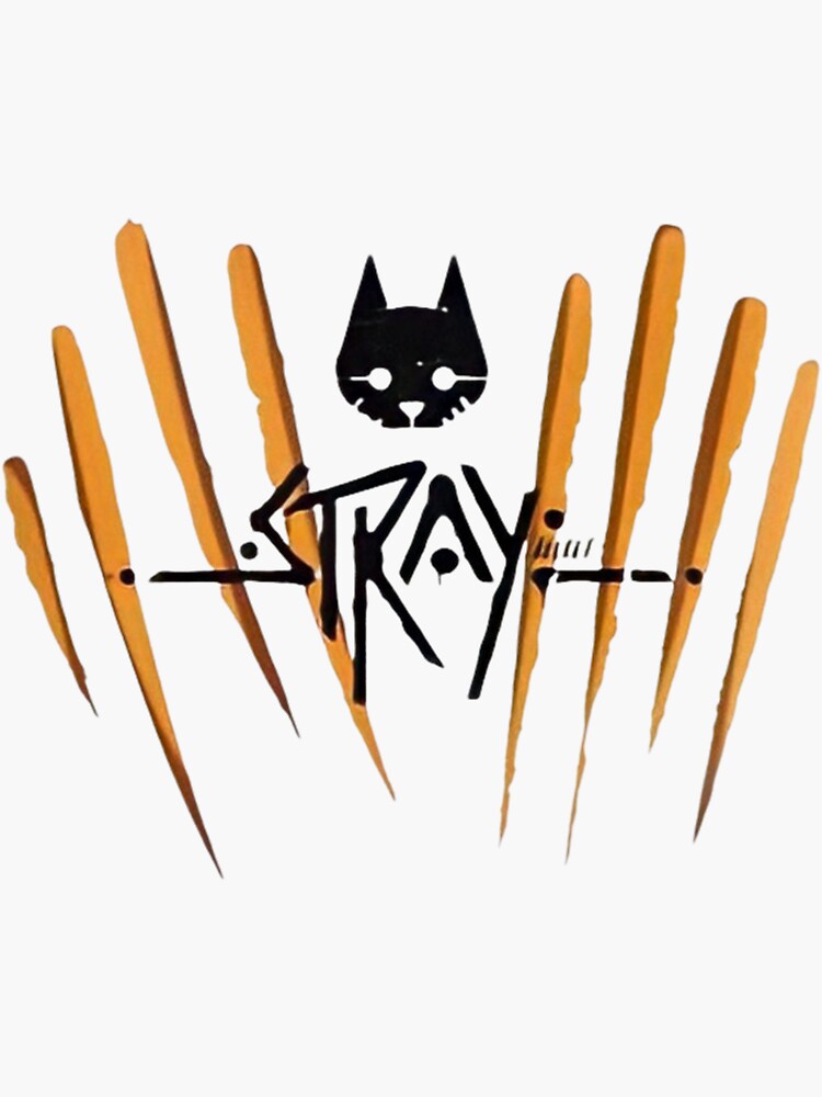 "Stray video game " Sticker for Sale by aGlamdesign | Redbubble