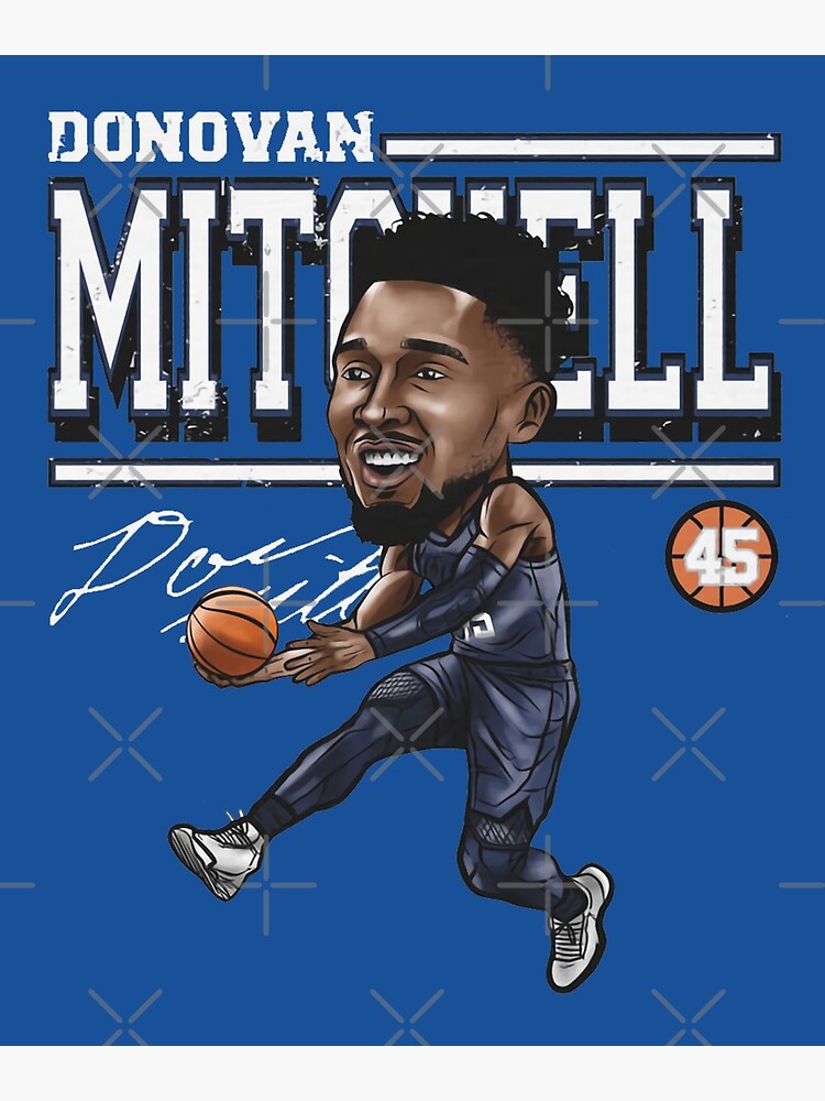 "Donovan Mitchell Cartoon" Poster for Sale by richardreesep | Redbubble