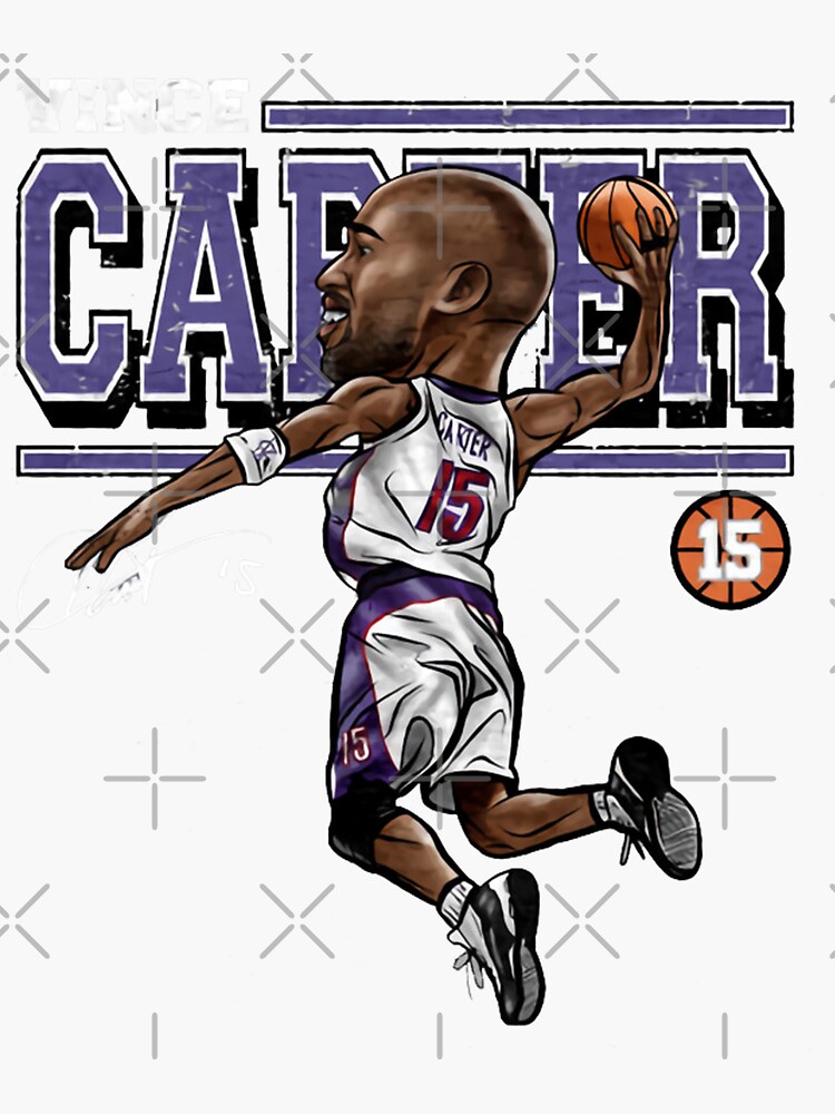 "Vince Carter Cartoon" Sticker for Sale by richardreesep | Redbubble