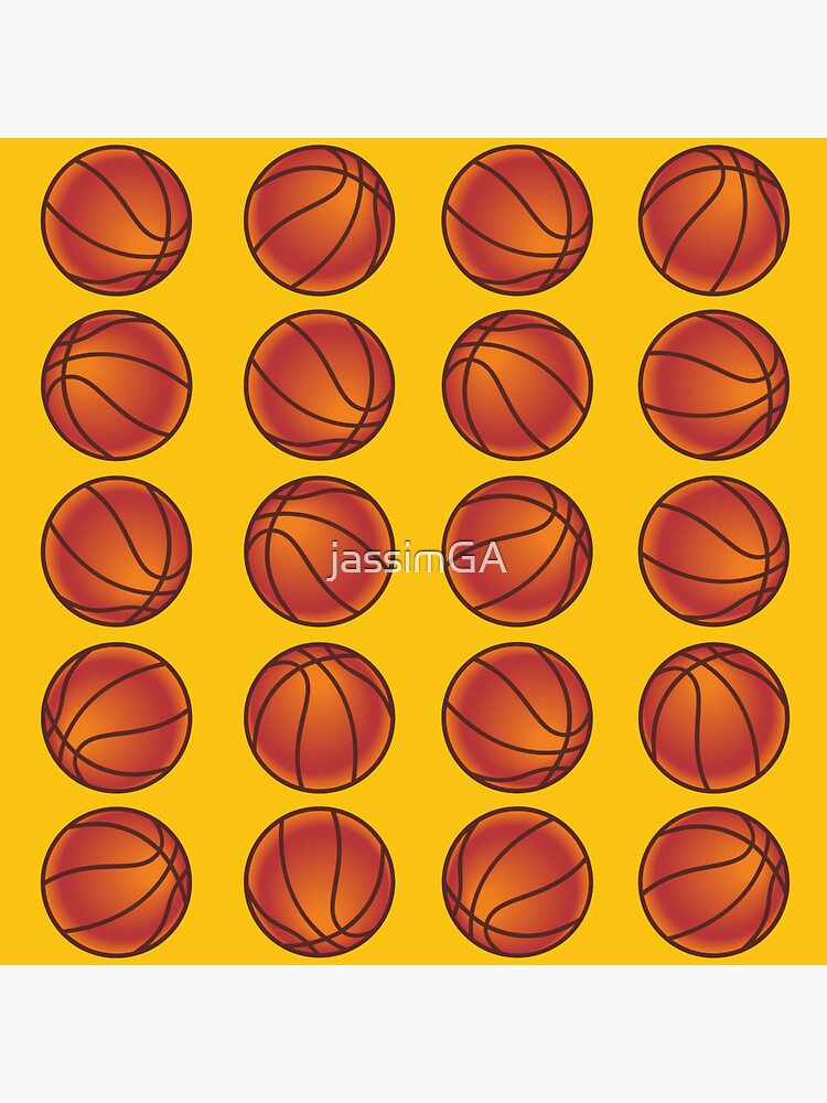 "basketball balls pattern" Sticker for Sale by jassimGA | Redbubble
