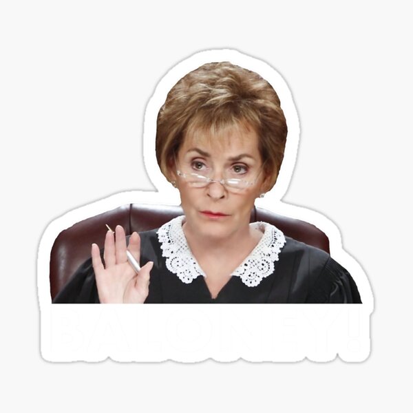 "Judge Judy" Sticker for Sale by velvelatri | Redbubble