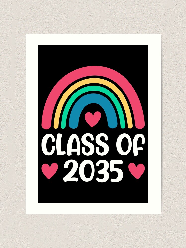 "Class Of 2035, Rainbow, First Day Of School, Kindergarten, Back To ...