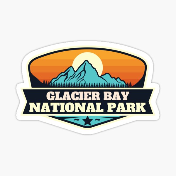 "Glacier Bay National Park" Sticker for Sale by retrotravelart | Redbubble