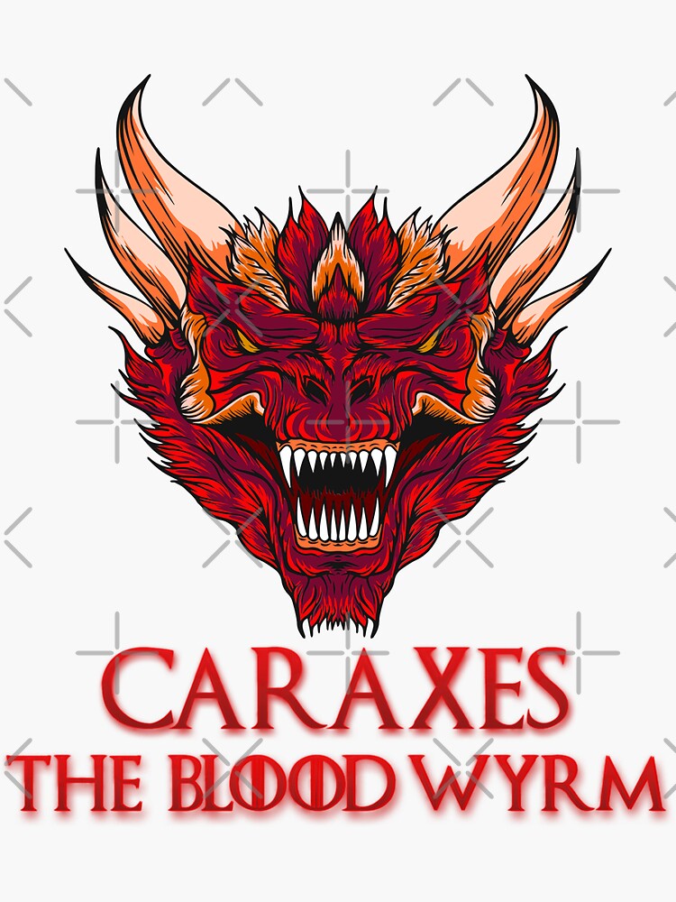 " Caraxes The Bloodwyrm" Sticker for Sale by UTOPIAXD | Redbubble