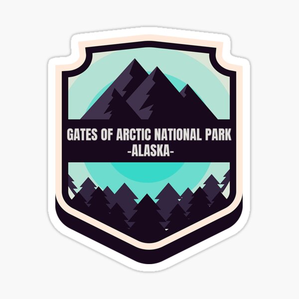"Gates of the Arctic National Park" Sticker for Sale by retrotravelart ...