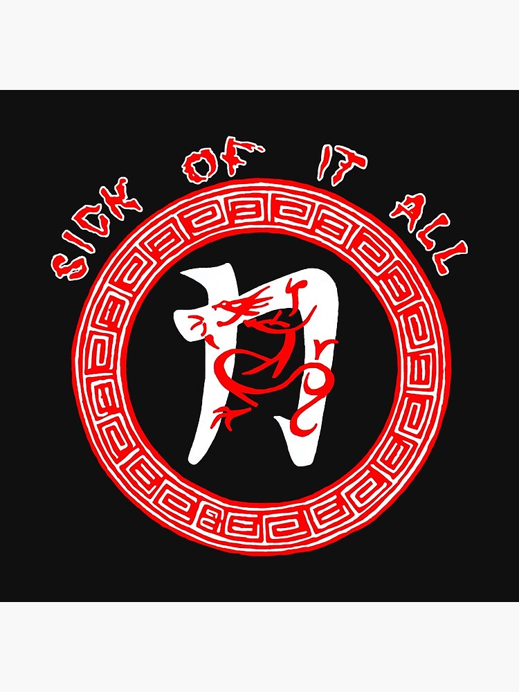 "Sick of it all logo" Poster for Sale by Whgagoers | Redbubble