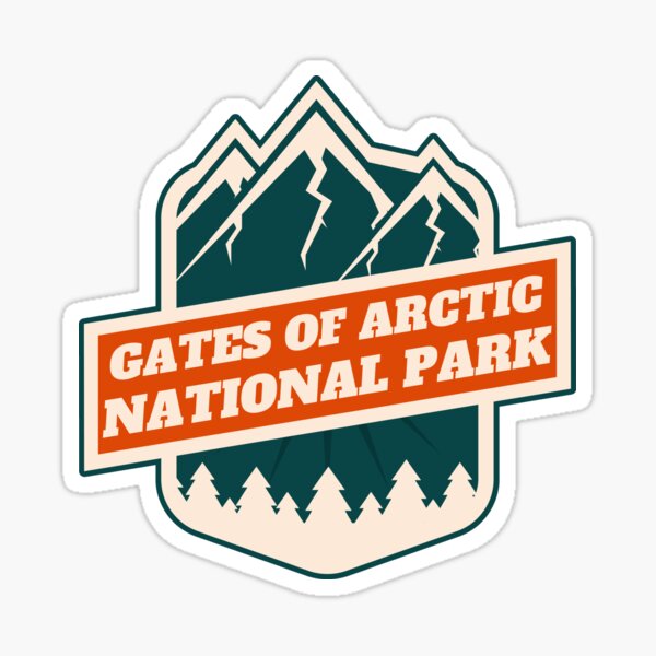 "Gates of the Arctic National Park" Sticker for Sale by retrotravelart ...