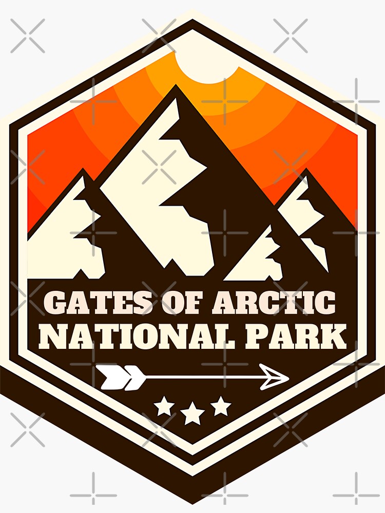 "Gates of the Arctic National Park" Sticker for Sale by retrotravelart ...
