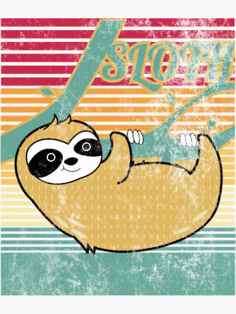 "sloth zoo" Sticker for Sale by Pinrinkback | Redbubble