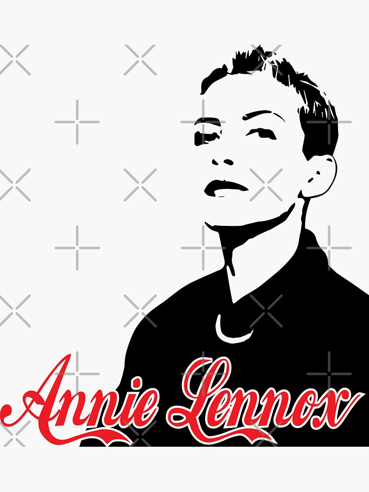 "Annie Lennox Singer-songwriter designs " Sticker for Sale by Saxon ...