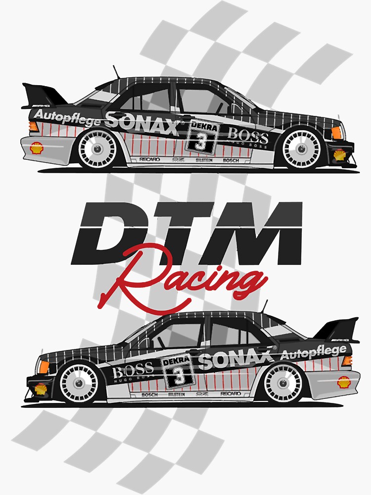 "W201 DTM RACING" Sticker for Sale by JuanHuffaker | Redbubble