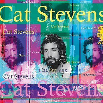 "Portrait of British musician Cat Stevens" Poster by Mauswohn | Redbubble