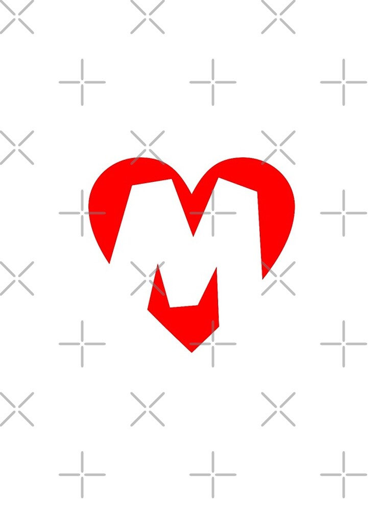 "I love M - Heart M - Heart with letter M" iPhone Case for Sale by ...