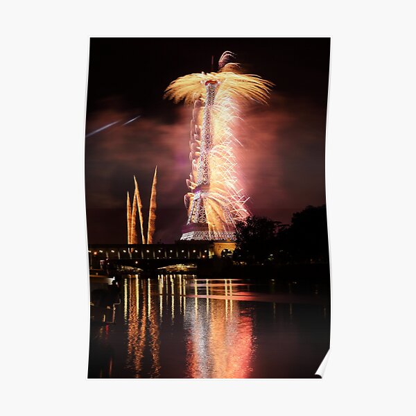Póster «París, la furia de la Torre Eiffel Panache» de remos | Redbubble