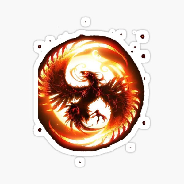 "phoenix" Sticker by Romanraa | Redbubble