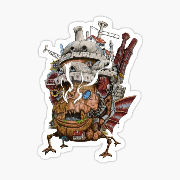 "HOWL'S MOVING CASTLE" Sticker for Sale by maddoxevans | Redbubble