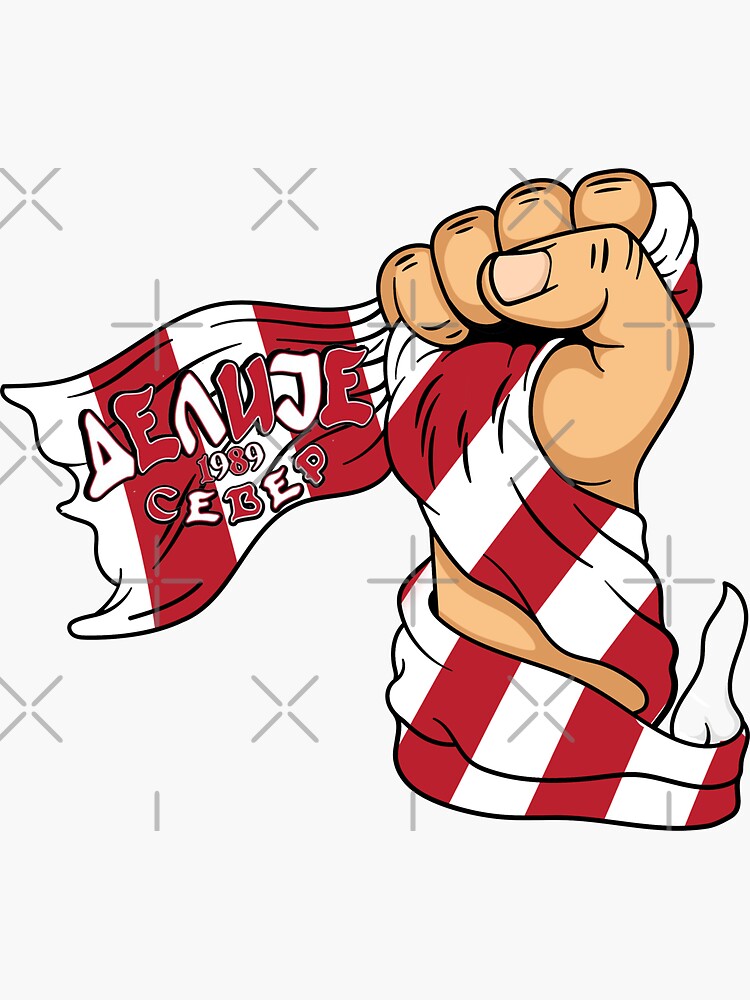 "Delije Sever Beograd Belgrade 1989 Ultras" Sticker for Sale by Muss 86 ...