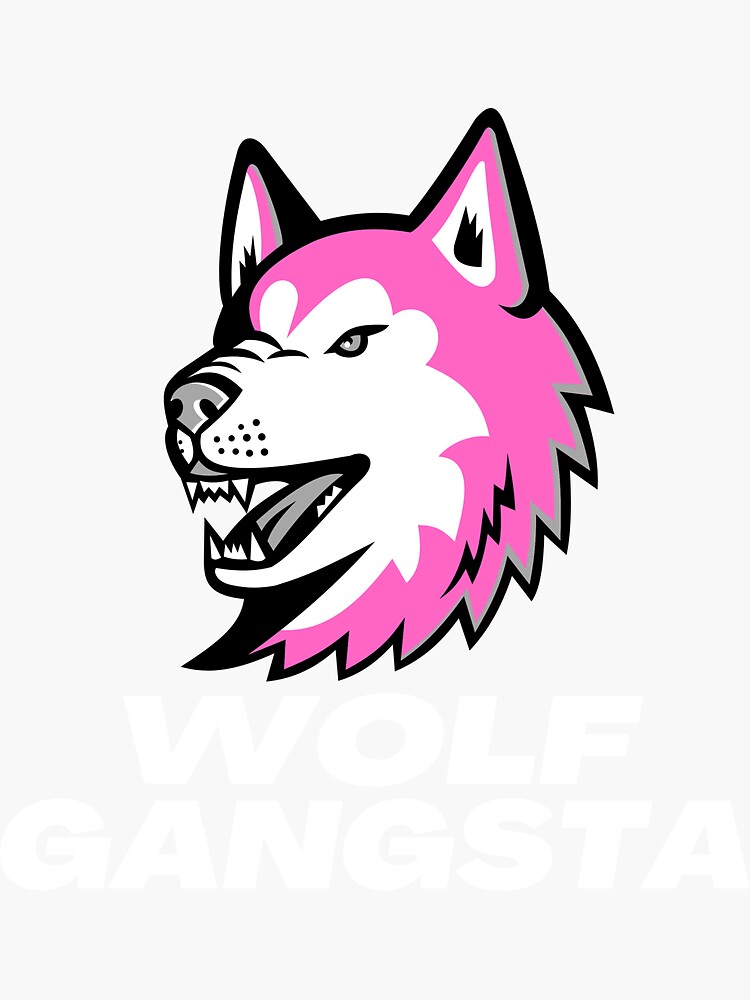 "Wolf Gangsta " Sticker for Sale by Fidahussain5 | Redbubble