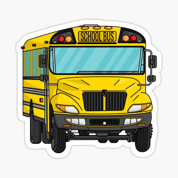 "School bus" Sticker for Sale by IDesign23 | Redbubble