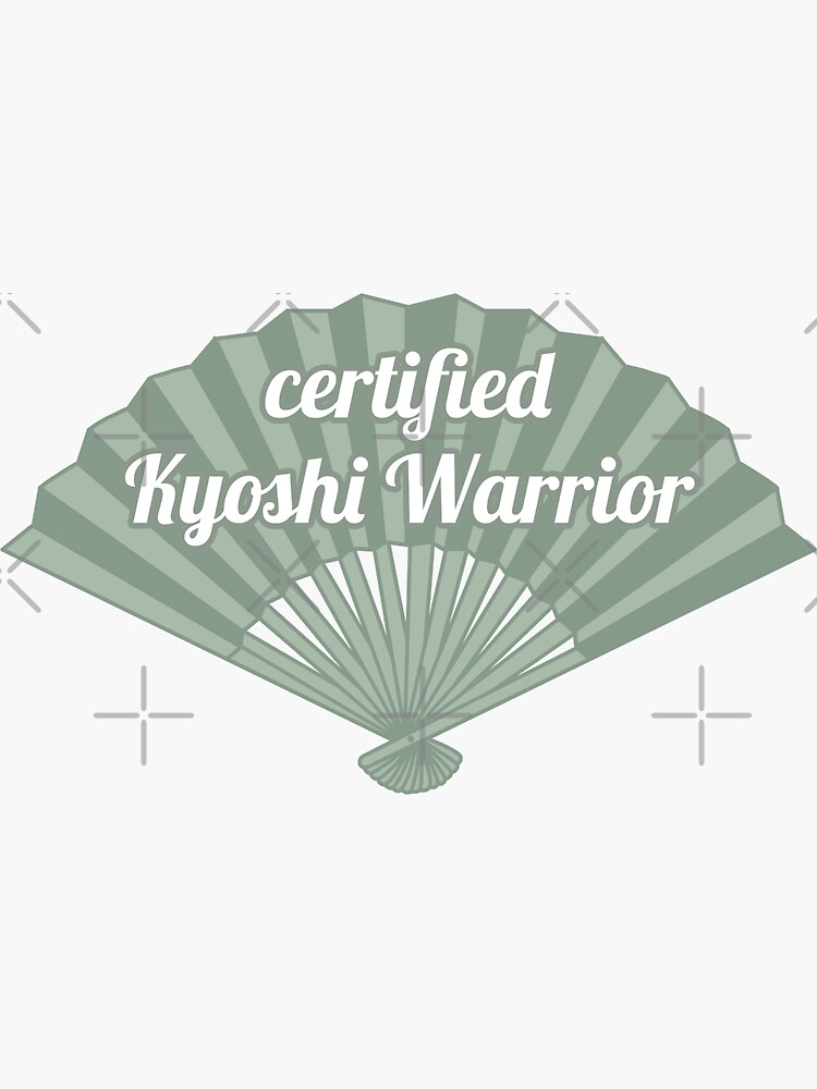 "Certified Kyoshi Warrior" Sticker for Sale by sketch-of-crows | Redbubble