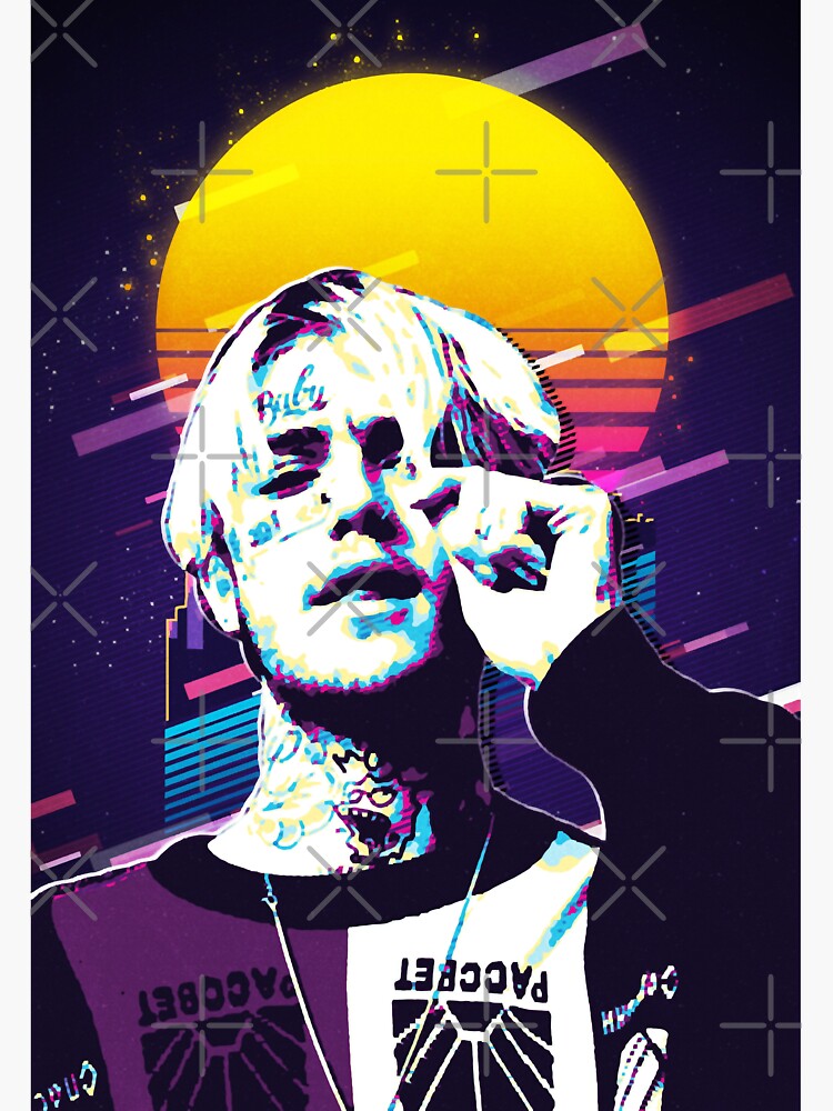 "Birthday Girl Make A Smile Lil Peep Vintage Style" Sticker for Sale by ...