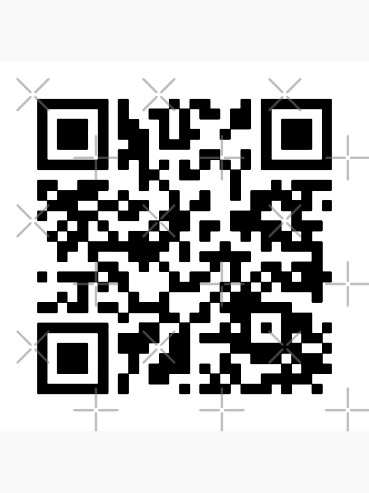 "barcode rick roll" Poster for Sale by iyahalofa | Redbubble