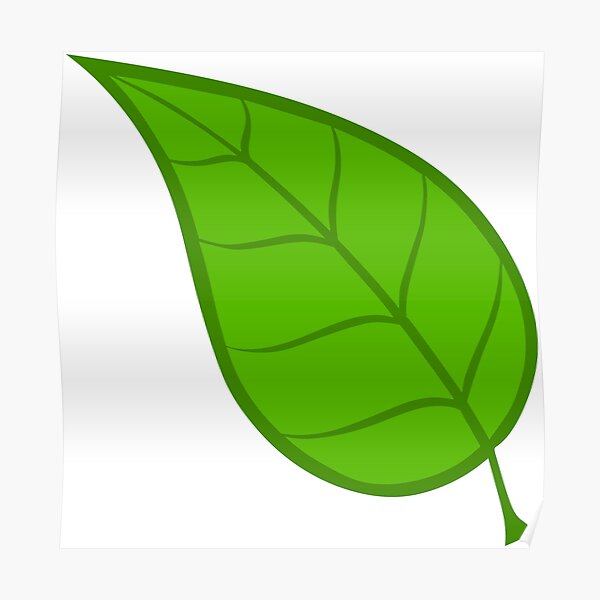 "green leaf tree cartoon vector drawing art" Poster for Sale by ...