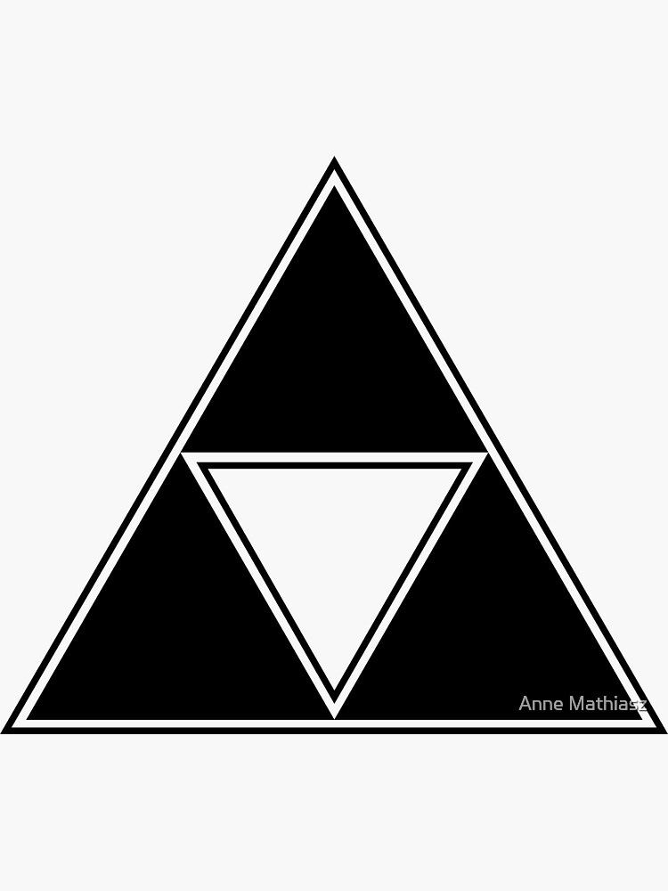 "Triforce, Ancient Magical Symbol, Sierpinski Triangle" Sticker for ...