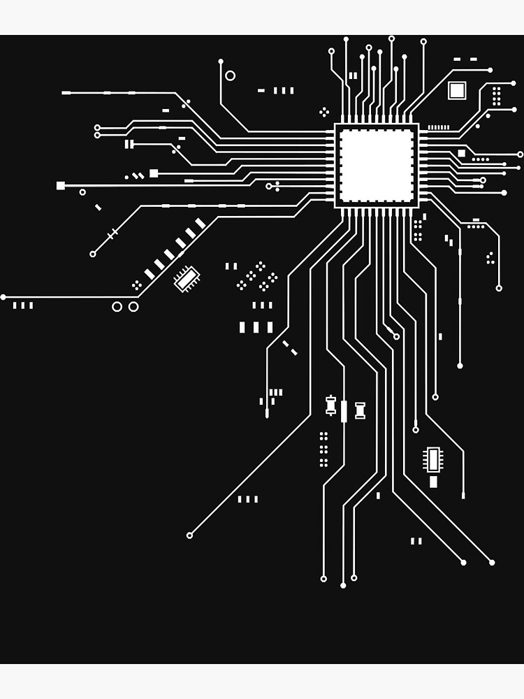"Cpu processor circuit diagram" Poster for Sale by JovanieOrmston ...