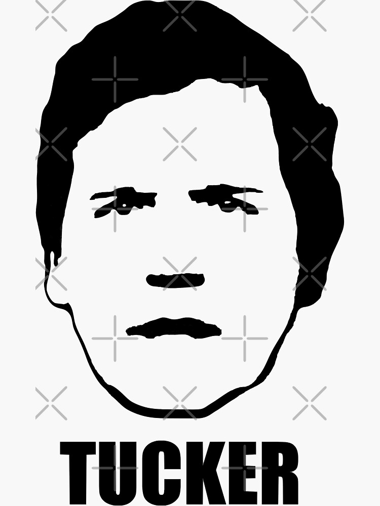"First Day Of Tucker Carlson Back Vintage Style Art" Sticker for Sale ...