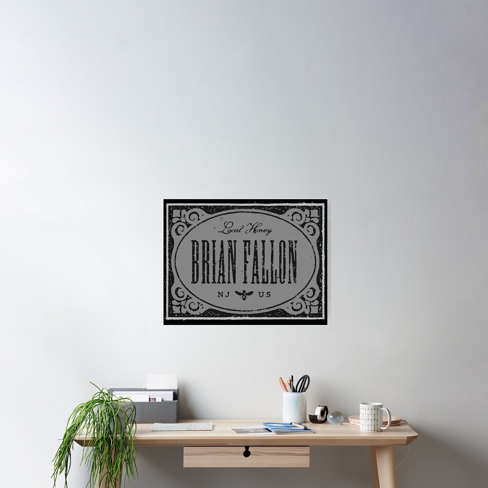 Póster «Brian Fallon - gráfico de sello antiguo. Ilustración original ...