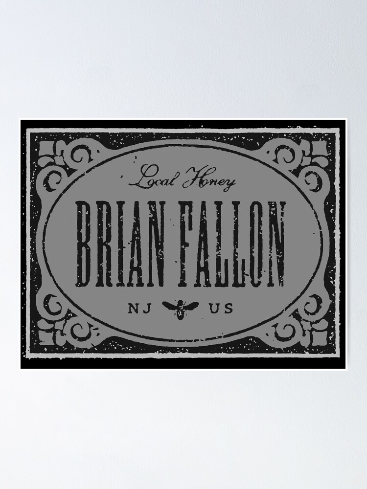 Póster «Brian Fallon - gráfico de sello antiguo. Ilustración original ...