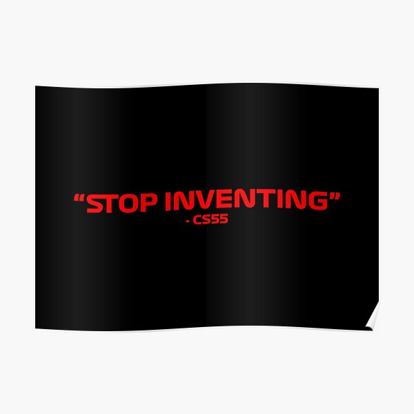 "Carlos Sainz "Stop Inventing" Quote" Poster for Sale by Dm-0401 ...