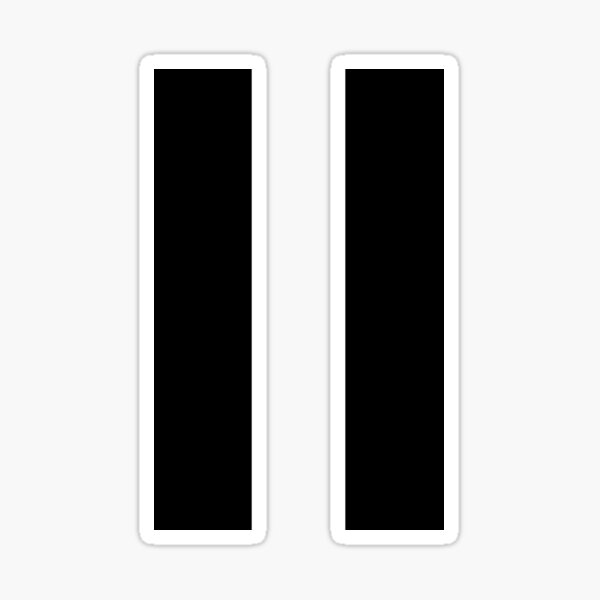 "Pause" Sticker for Sale by BAK7 | Redbubble