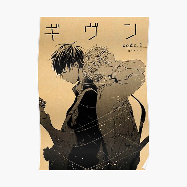 "Given anime " Poster for Sale by kalicii | Redbubble