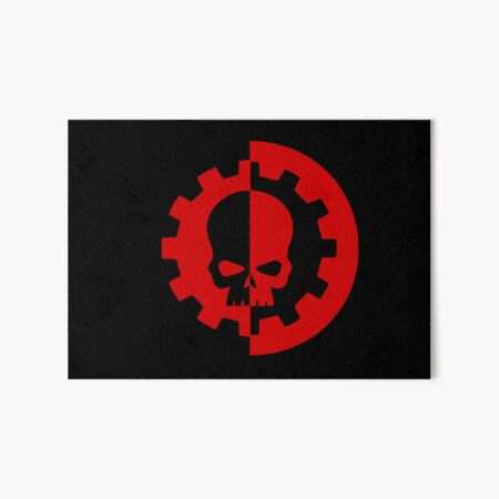 "Adeptus Mechanicus - Red on Black" Art Board Print for Sale by ...
