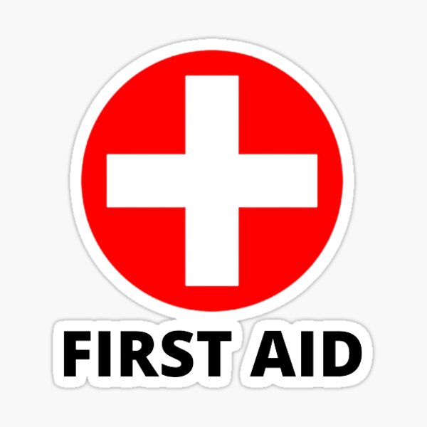 "First Aid box & Emergency " Sticker for Sale by noyomiart | Redbubble